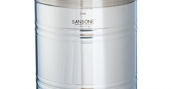 ΔΟΧΕΙΟ ΛΑΔΙΟΥ- ΚΡΑΣΙΟΥ ΙΝΟΧ SANSONE 100 LT ΜΕ ΒΙΔΩΤΟ ΚΑΠΑΚΙ